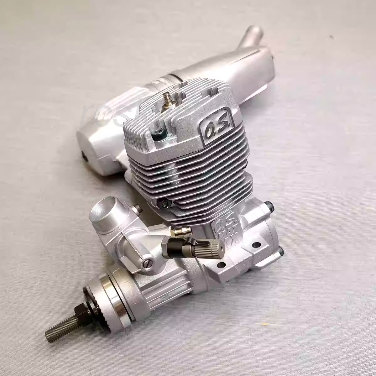 O.S. 55AX ABL Glow Airplane Engine with E3071 Muffler & 40K Carburetor - RCSkyLite